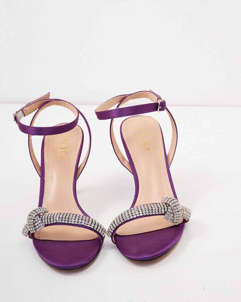 POG INDIGO 9355C-2 EMBELLISHED KNOT STRAP WRAP SANDALS - Debrasgrace