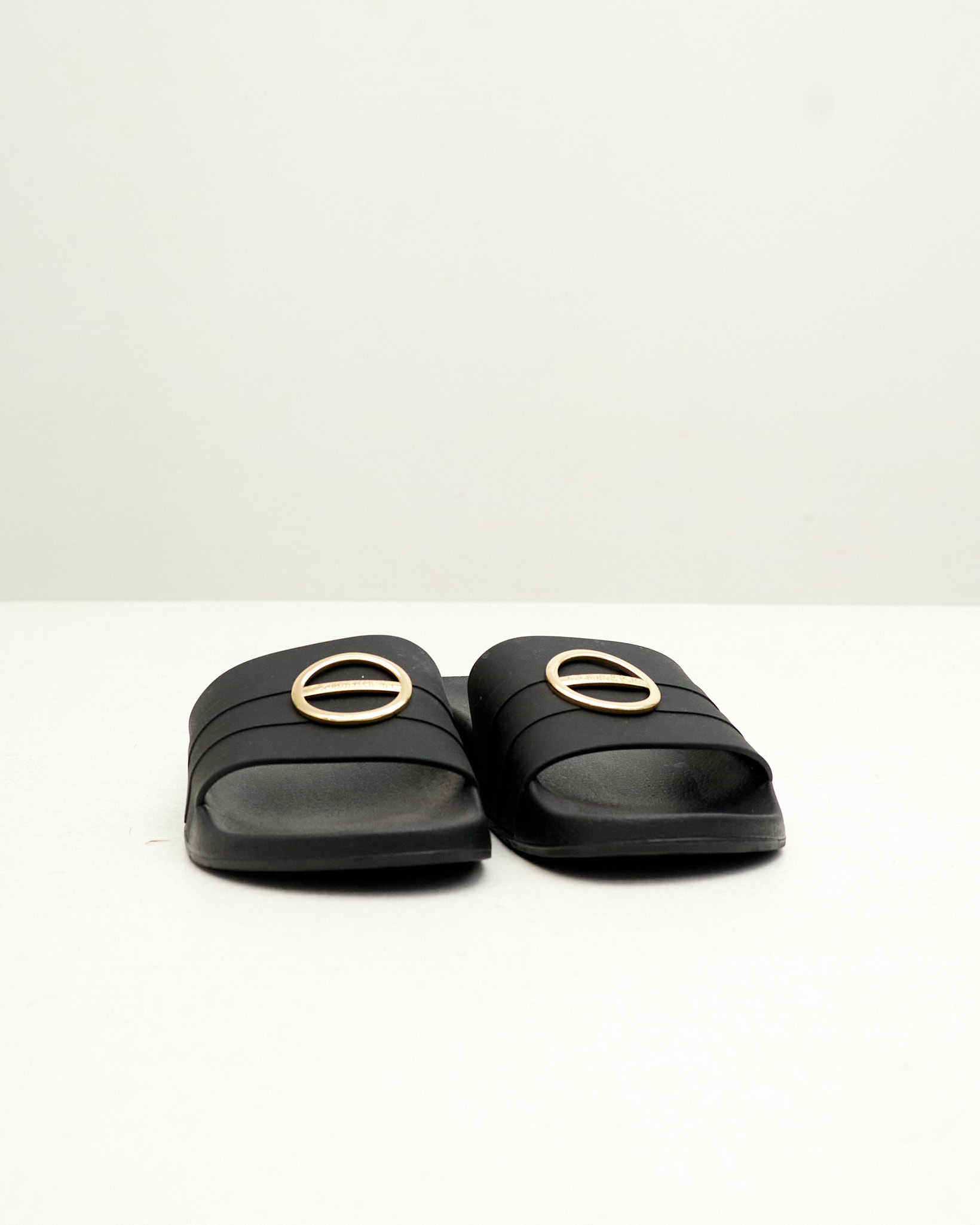 CK BLACK GOLD BUCKLE HARDWARE SLIDE - Debrasgrace