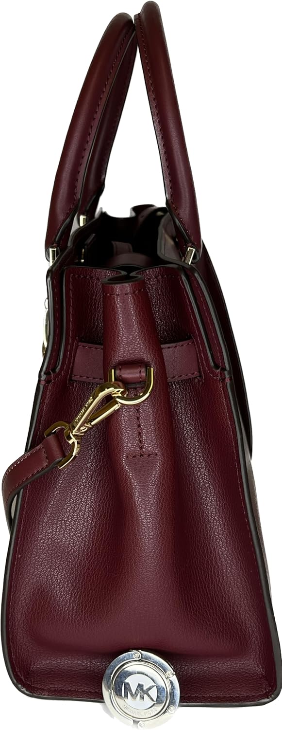 MICHAEL KORS DARK CHERRY HAMILTON MEDIUM BAG - Debrasgrace