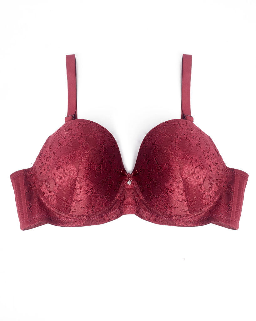YUAN 6613 MAROON ALL LACE BRA - Debrasgrace