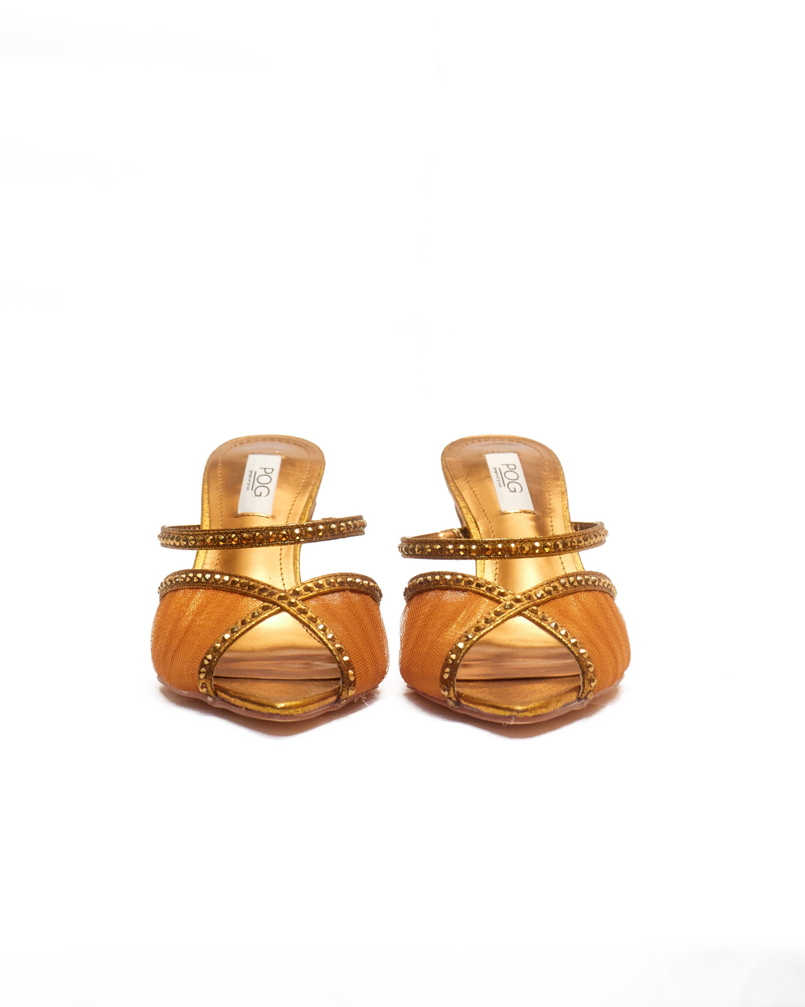 POG A2256-12 BRONZE MESH OLORI MULTIWAY WAY MULES & SLINGBACK SHOES ...